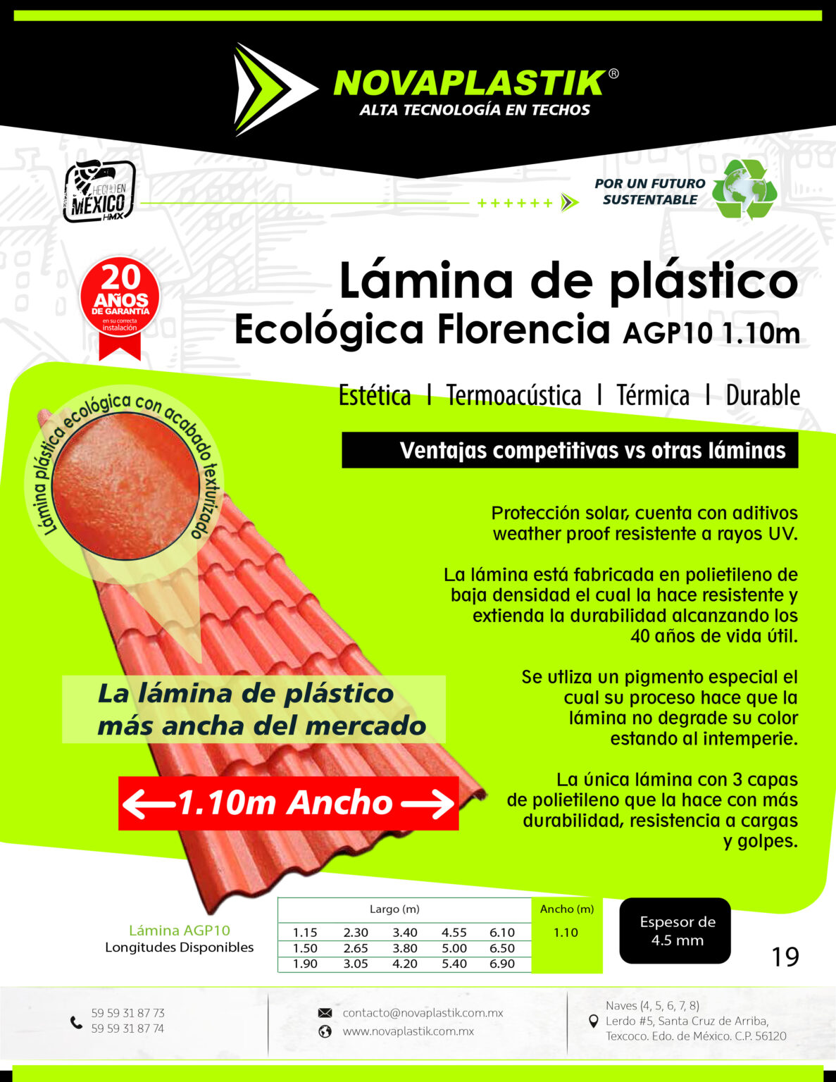 Catálogo | Láminas Tecámac- Novaplastik